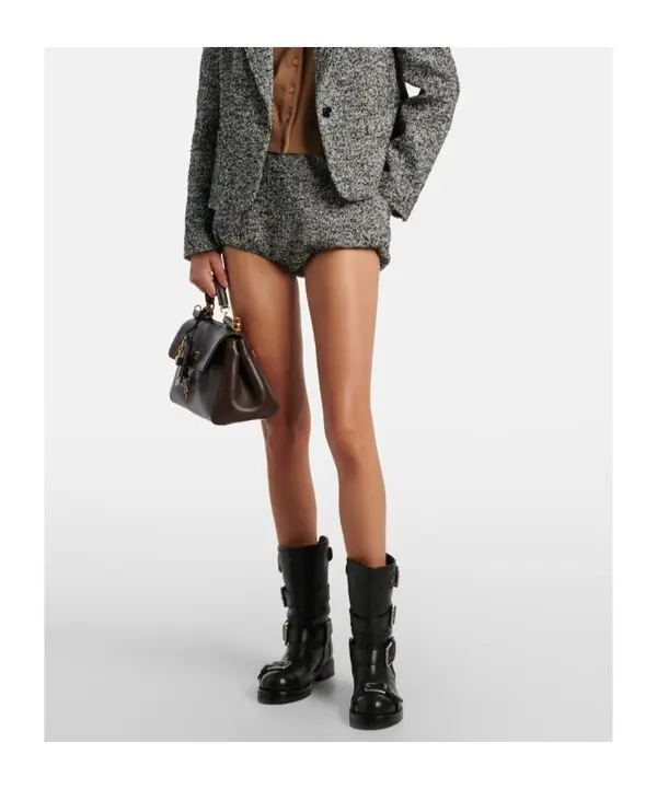 Dolce & Gabbana Leather Biker Boots