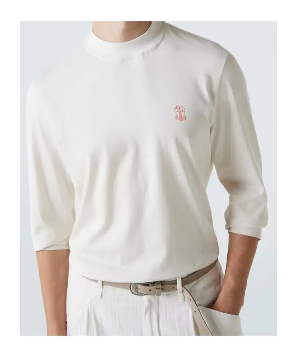 Brunello Cucinelli Logo Cotton T-shirt