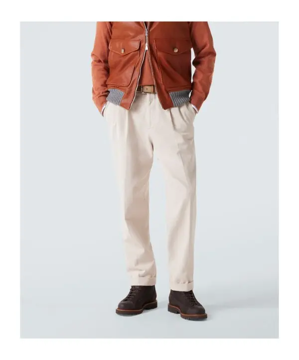 Brunello Cucinelli Leather Lace-up Boots
