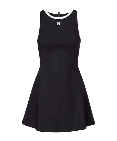 Tory Burch T Monogram Jersey Tennis Dress - Black