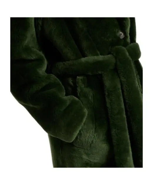 YVES SALOMON Belted Shearling Coat