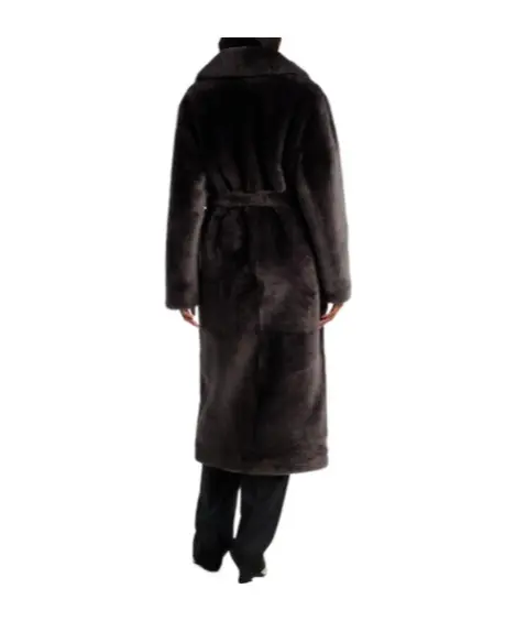 YVES SALOMON Shearling Coat With Belt