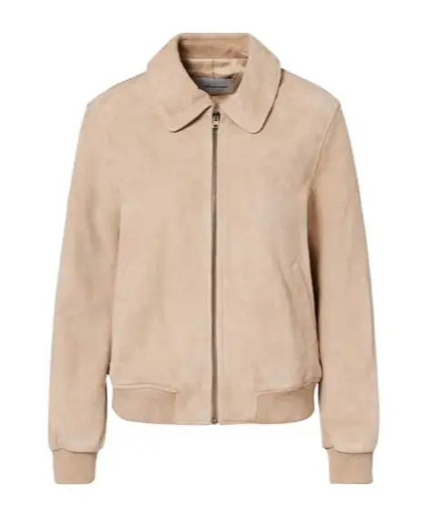 YVES SALOMON Suede Bomber Jacket