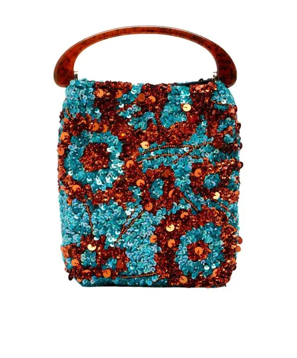 Dries Van Noten Small Sequined Handbag