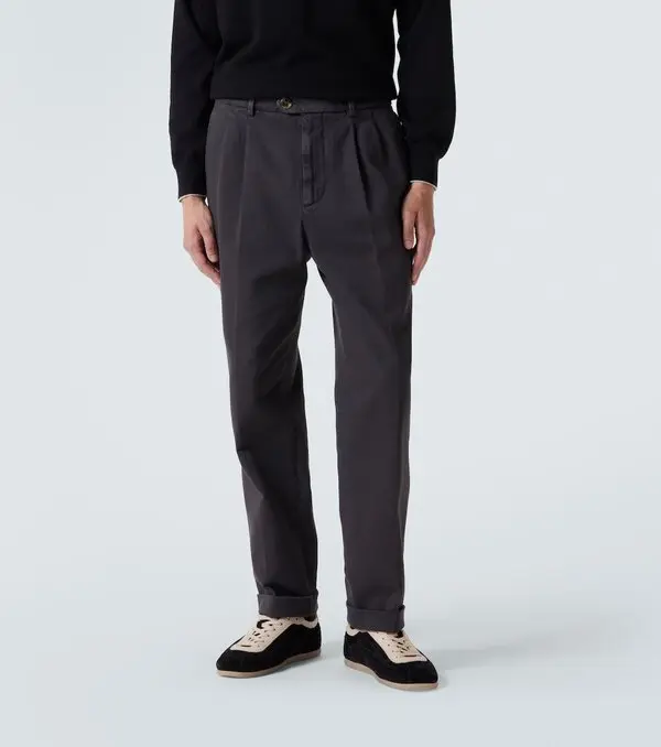 Brunello Cucinelli Cotton Straight Pants
