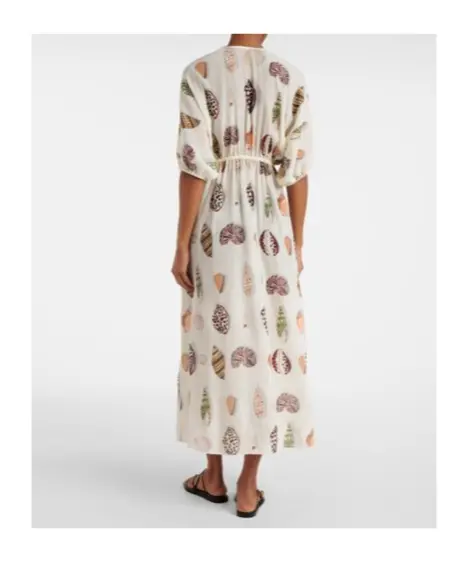 ERES Coffea Printed Silk Maxi Dress