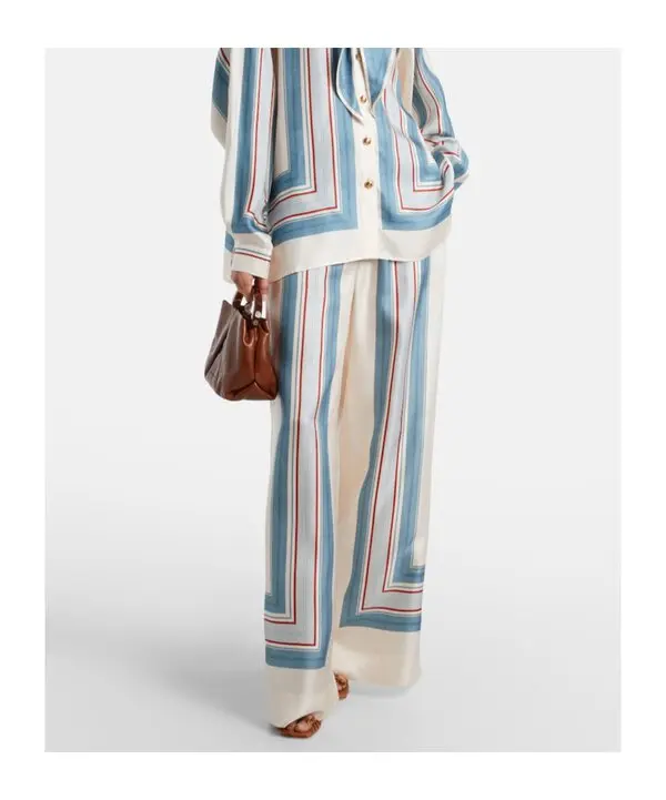 Zimmermann Printed Silk Wide-leg Pants