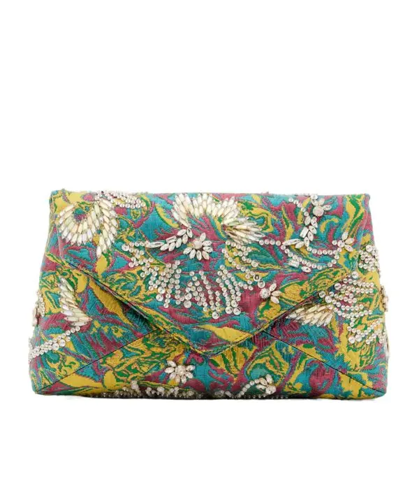 Dries Van Noten Small Jacquard Clutch