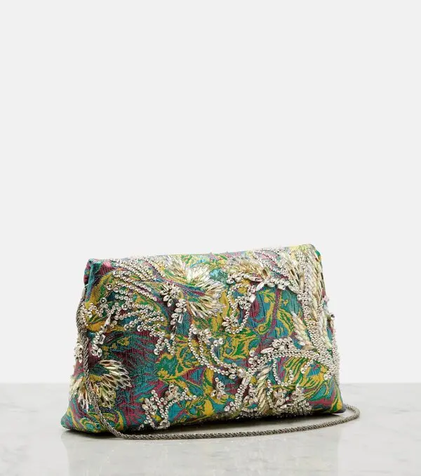 Dries Van Noten Small Jacquard Clutch
