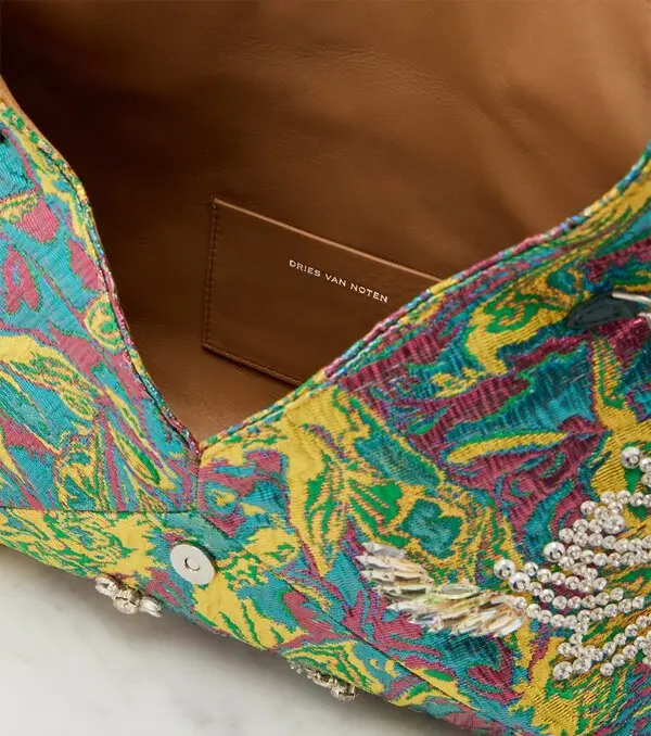 Dries Van Noten Small Jacquard Clutch