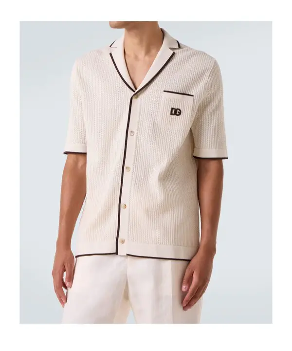 Dolce & Gabbana Dg Knitted Cotton Shirt