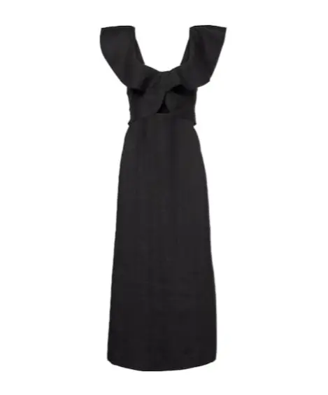 Johanna Ortiz Ruffled Midi Dress