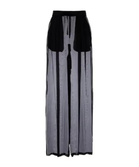 Dolce & Gabbana Sheer Silk Wide-leg Pants