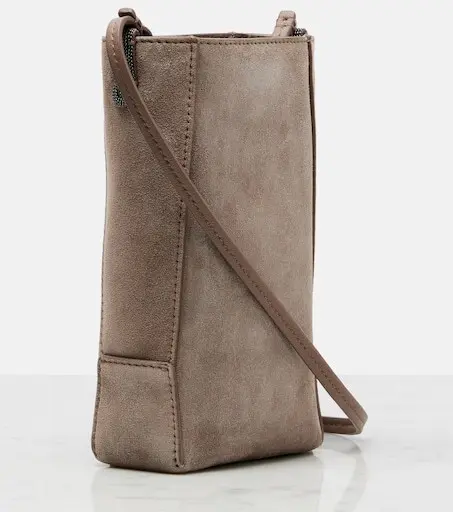 Brunello Cucinelli Suede Shoulder Bag