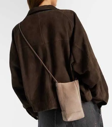Brunello Cucinelli Suede Shoulder Bag