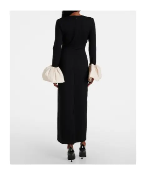 Staud Hawthorne Taffeta-trimmed Maxi Dress