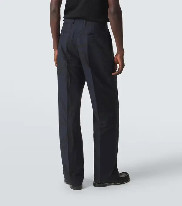 Dries Van Noten Floral Cotton-blend Straight Pants