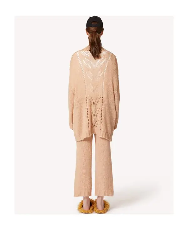 Red Valentino Blended Knitted Casual Pants