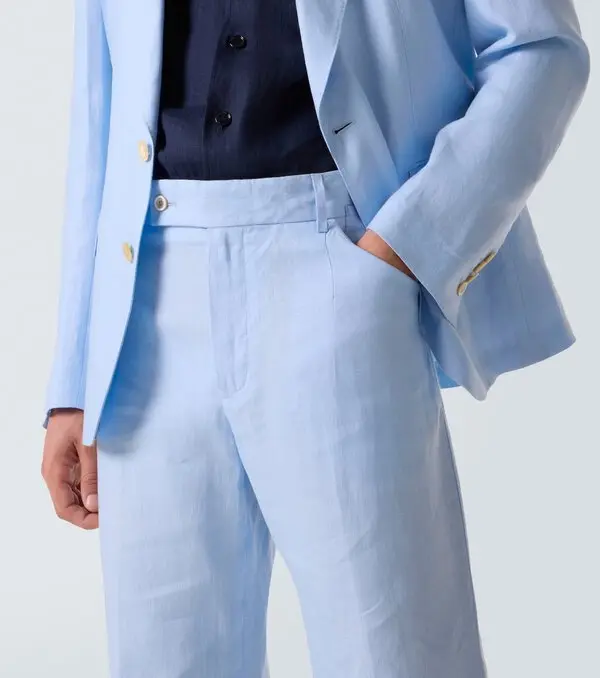 Dolce & Gabbana Linen Straight Pants
