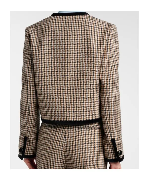 Valentino Garavani Houndstooth Virgin Wool Jacket