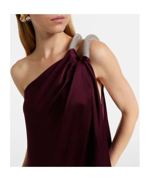 Stella McCartney One-shoulder Satin Gown