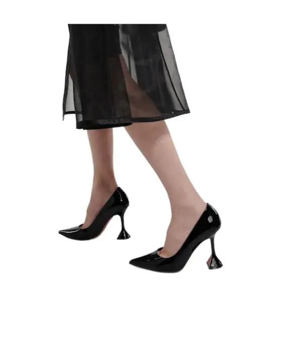 Amina Muaddi Patent Leather Pumps