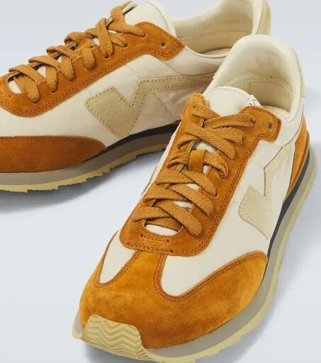 Visvim Fkt Runner Suede-trimmed Sneakers
