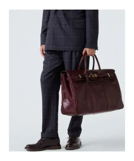 Brunello Cucinelli Leather Duffel Bag