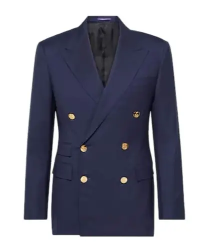 Ralph Lauren Gregory Double-breasted Wool Blazer