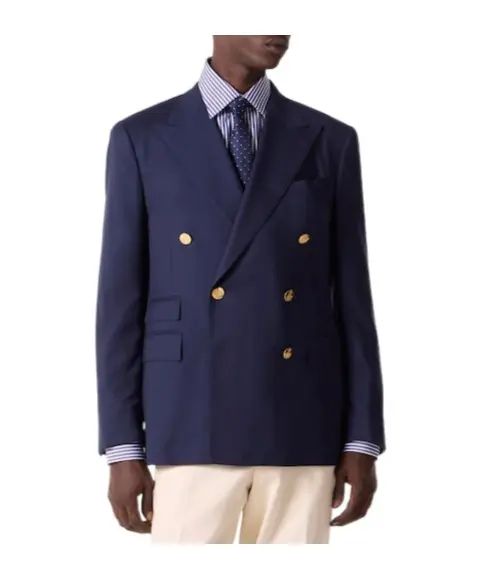 Ralph Lauren Gregory Double-breasted Wool Blazer