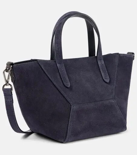 Brunello Cucinelli Monili Suede Tote Bag