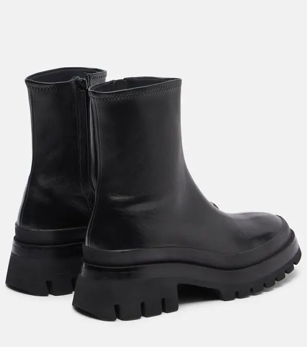Khaite Fallon 35 Leather Ankle Boots