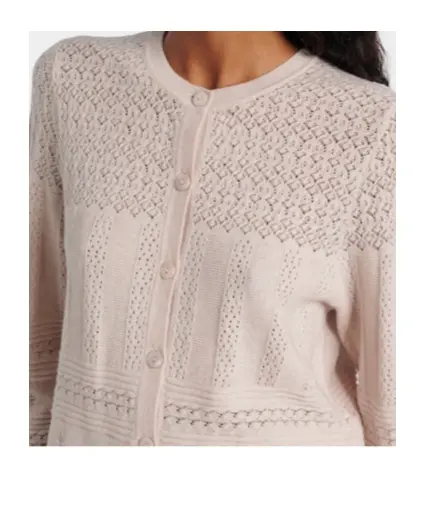 ERES Trio Pointelle Wool And Cashmere Cardigan
