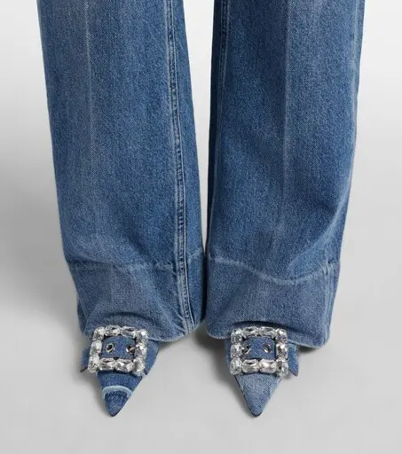 Dolce & Gabbana Embellished Denim Pumps