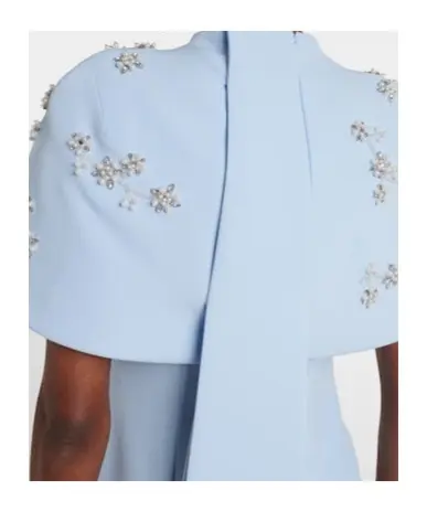 SAFIYAA LONDON Embellished Caped Gown