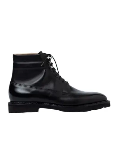 John Lobb Leather Lace-up Boots - Black