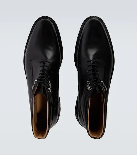 John Lobb Leather Lace-up Boots - Black