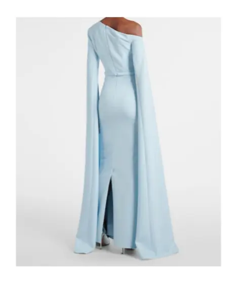 SAFIYAA LONDON Rinna Embellished Crêpe Gown
