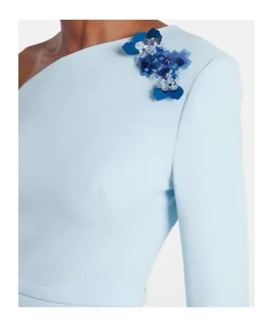 SAFIYAA LONDON Rinna Embellished Crêpe Gown
