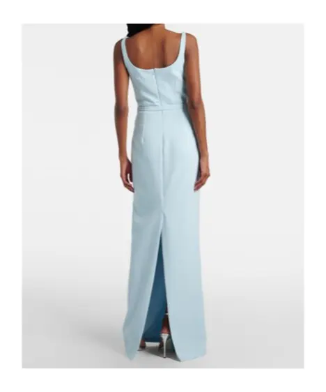 SAFIYAA LONDON Kristena Draped Embellished Gown