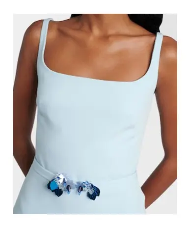 SAFIYAA LONDON Kristena Draped Embellished Gown