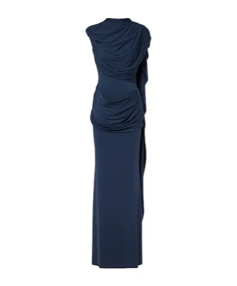 DE LA VALI Jersey Maxi Dress - Blue