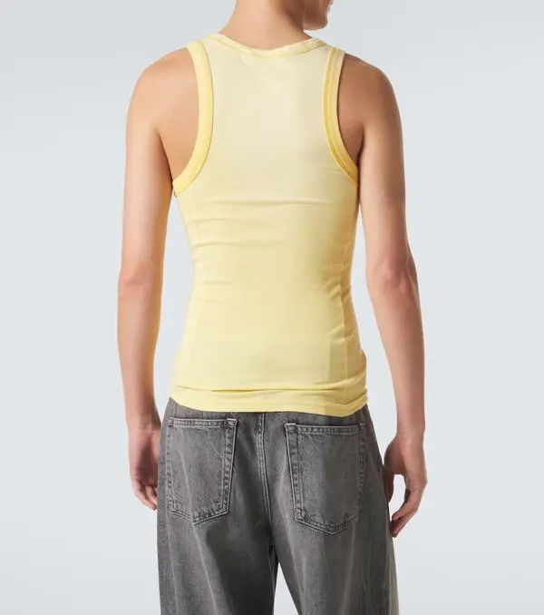 Acne Studios Logo Ribbed-knit Tank Top