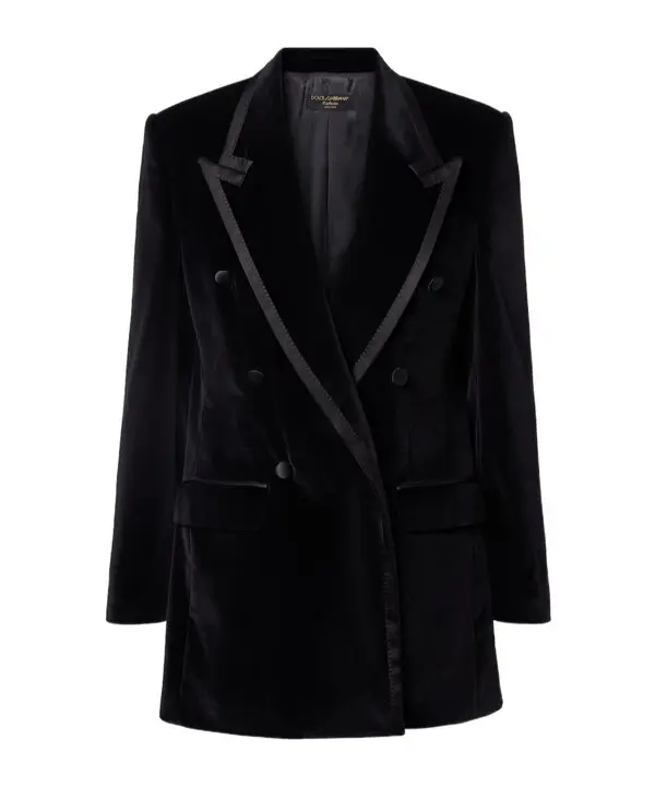 Dolce & Gabbana Long-sleeved Tuxedo Jacket - Black