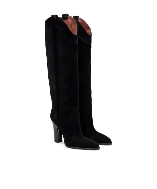 Paris Texas Suede Knee-high Boots