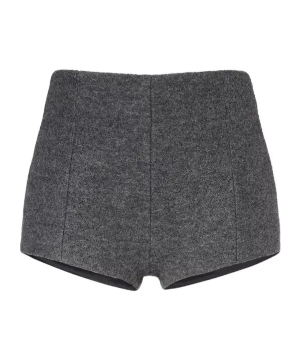 THE FRANKIE SHOP Vail Virgin Wool Shorts - Black