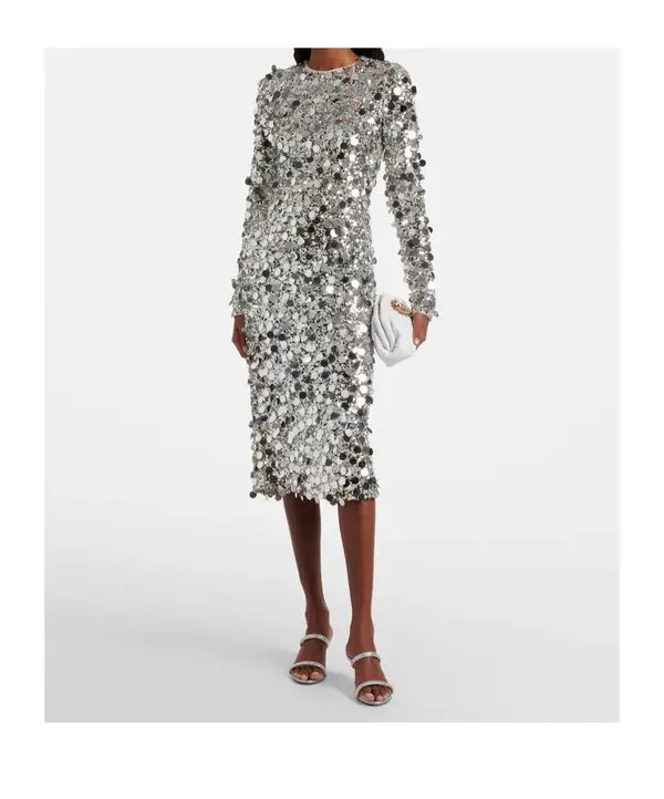 Dolce & Gabbana Sequined Midi Dress