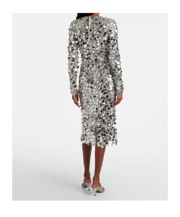 Dolce & Gabbana Sequined Midi Dress