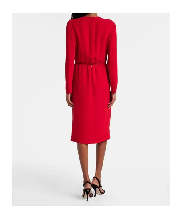 Valentino Garavani Embellished Silk Midi Dress