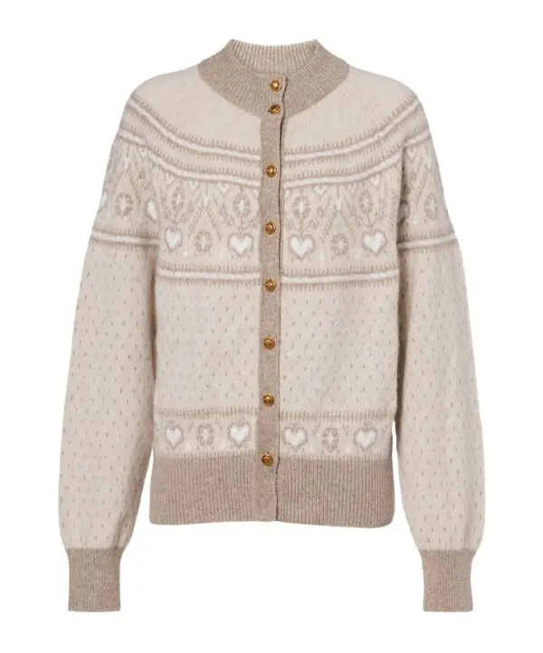 Khaite Marc Fair Isle Cashmere Cardigan
